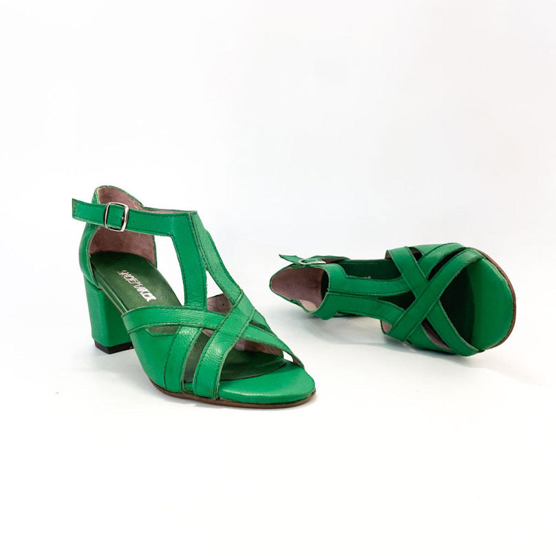 Federica cuero verde – SHOEMAKER CHILE